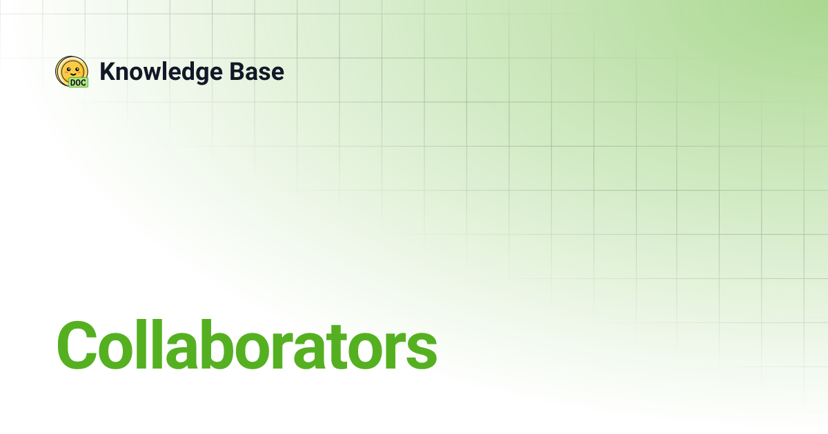 Collaborators | Knowledge Base